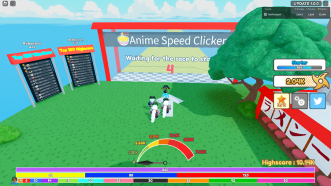 Codes Roblox Anime Race Clicker (octobre 2022) - GameAH