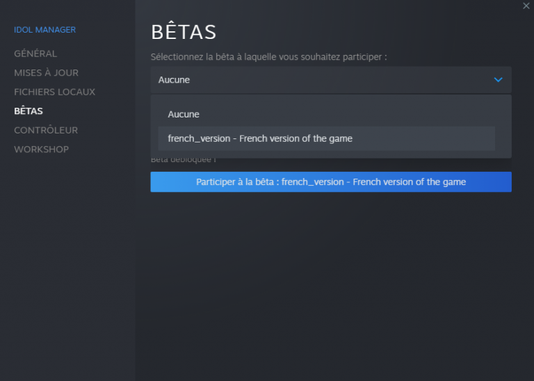 Idol Manager Comment Activer La Traduction Française - GameAH