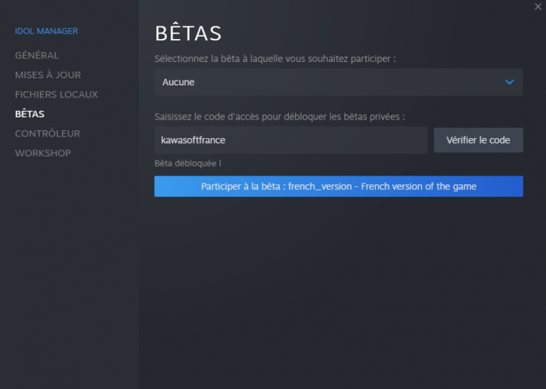 Idol Manager Comment Activer La Traduction Française - GameAH
